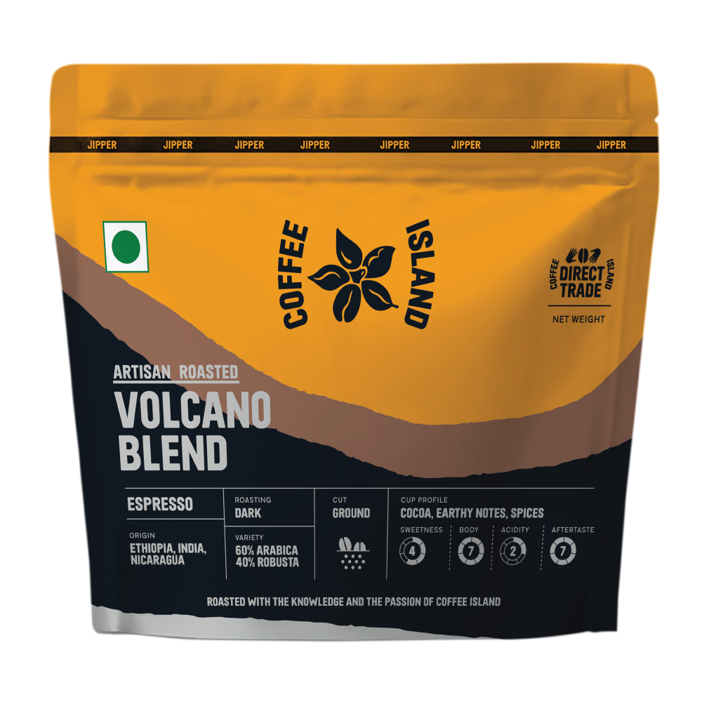 Buy Volcano Coffee Espresso Bean Coffee | Coffee Island India